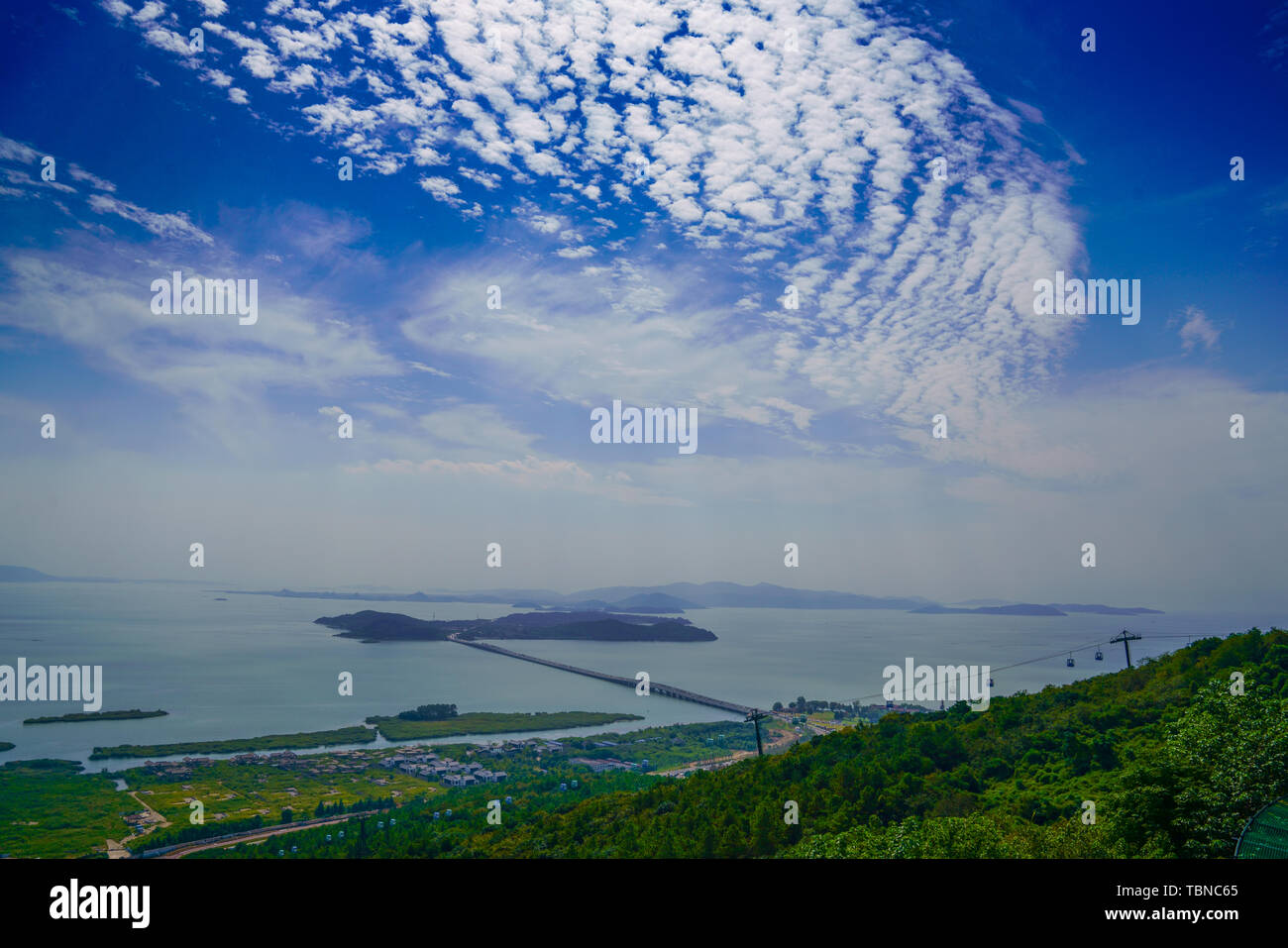 Bird's eye view of Lake Taihu Stock Photo - Alamy
