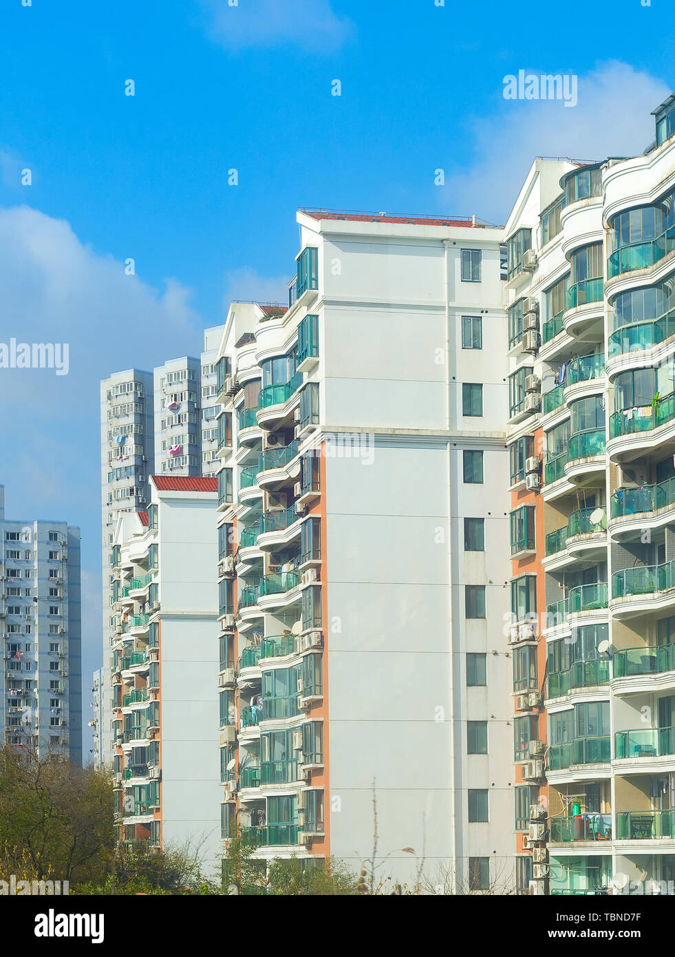 Typical Shanghai residential condominium building. China Stock Photo ...