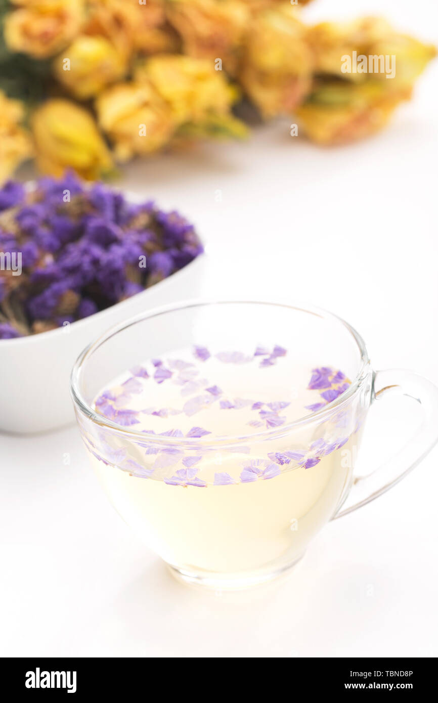 Healthy flower tea Stock Photo - Alamy