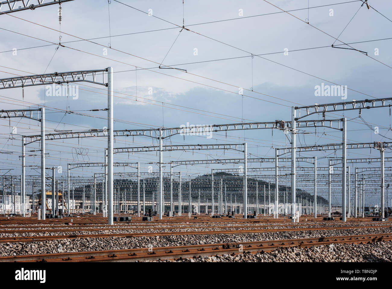 Railway transport grid Stock Photo - Alamy