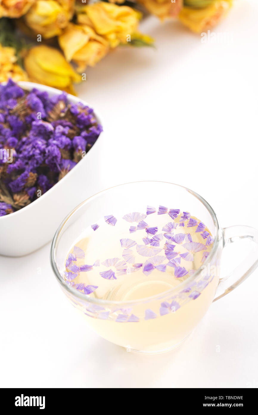 Healthy flower tea Stock Photo - Alamy