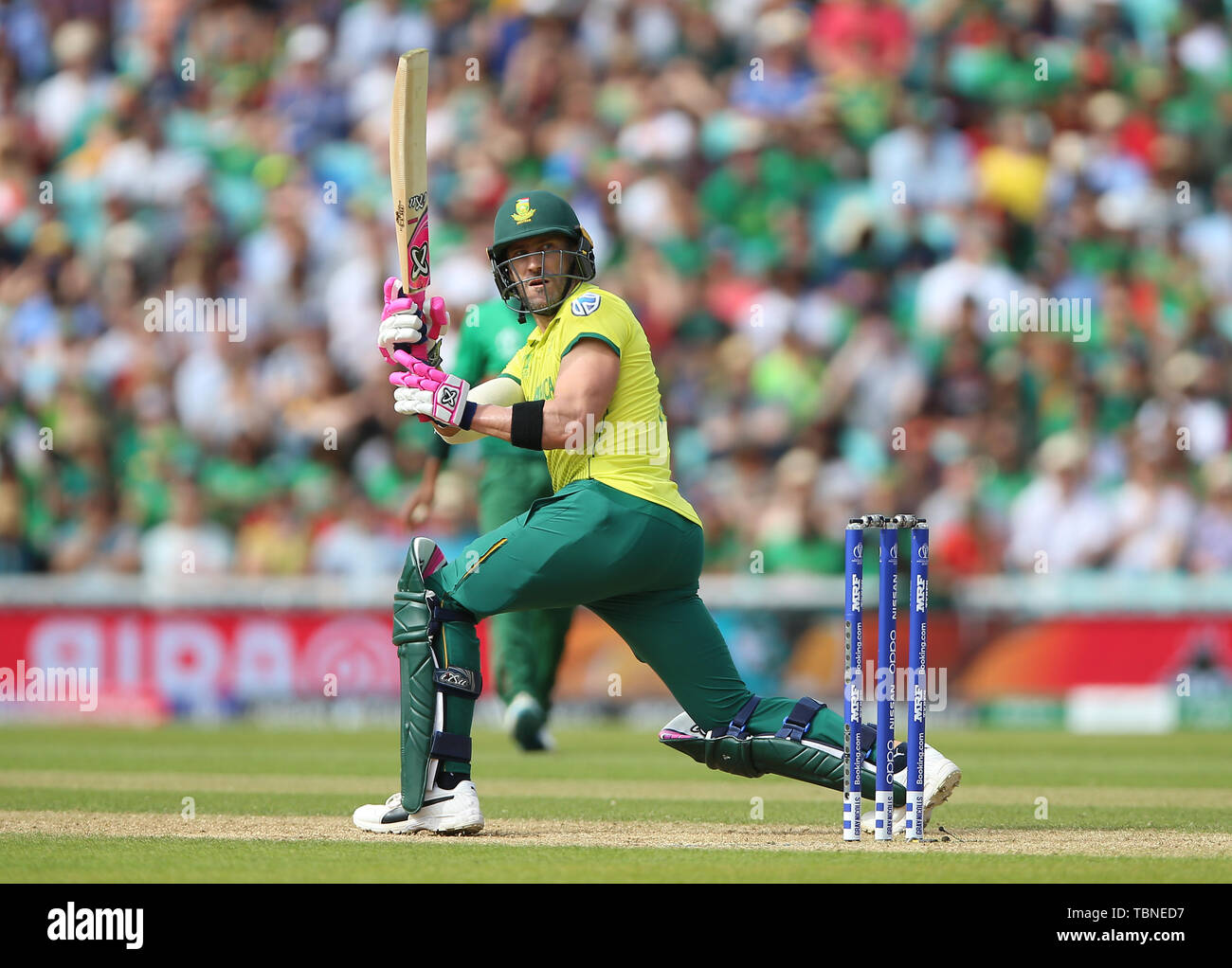 South Africa's Faf du Plessis during the ICC Cricket World Cup group ...