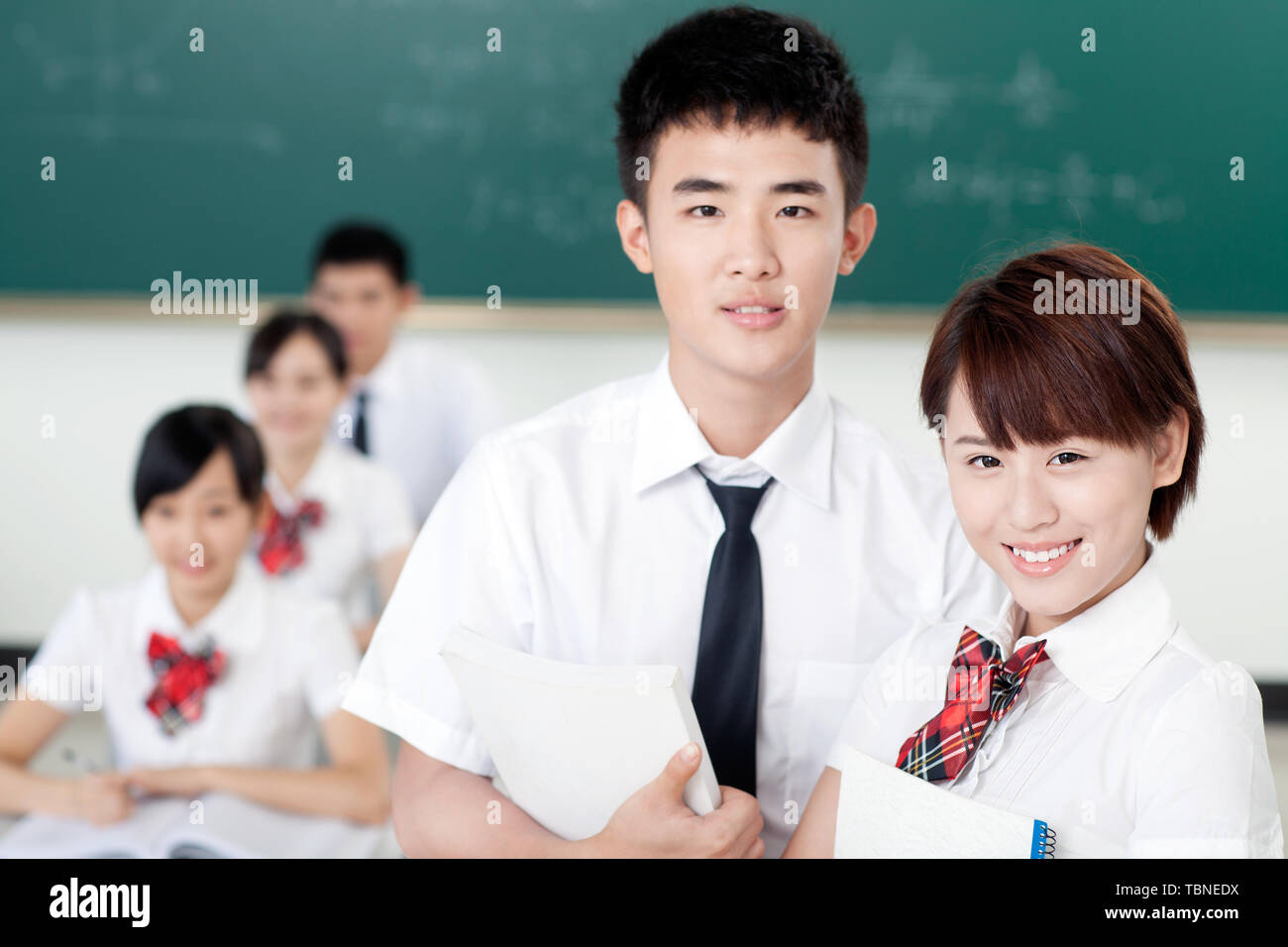 Learning time for high school students Stock Photo - Alamy