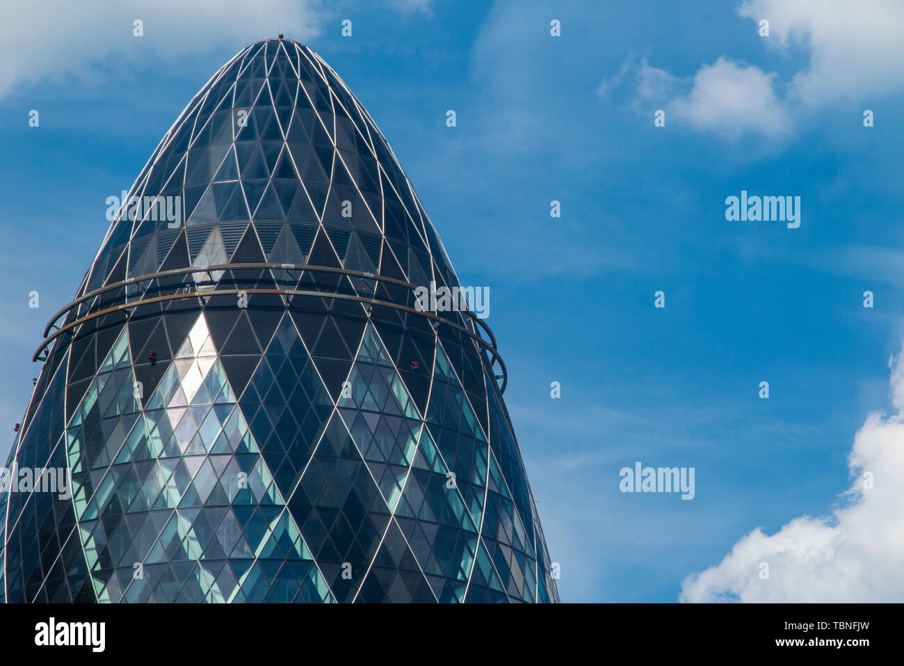 The Gherkin (Swiss Re headquarters) skyscraper in the City of London ...