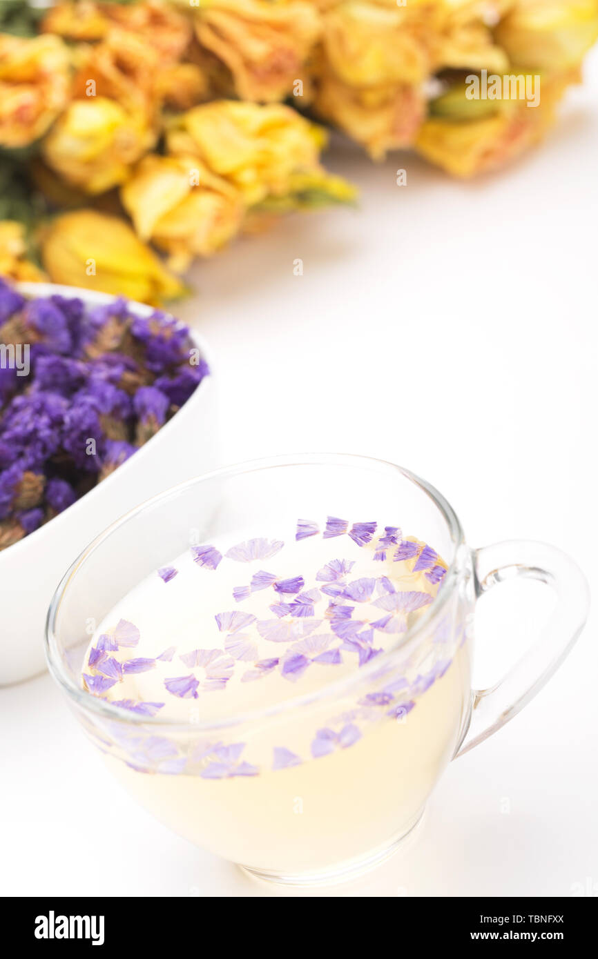 Healthy flower tea Stock Photo - Alamy
