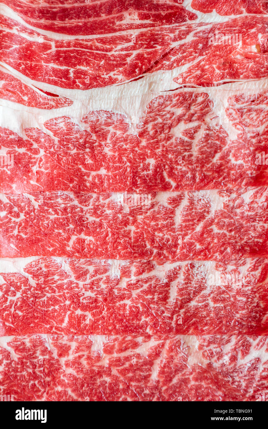 Wagyu Beef steak Texture usinf as food background Stock Photo - Alamy