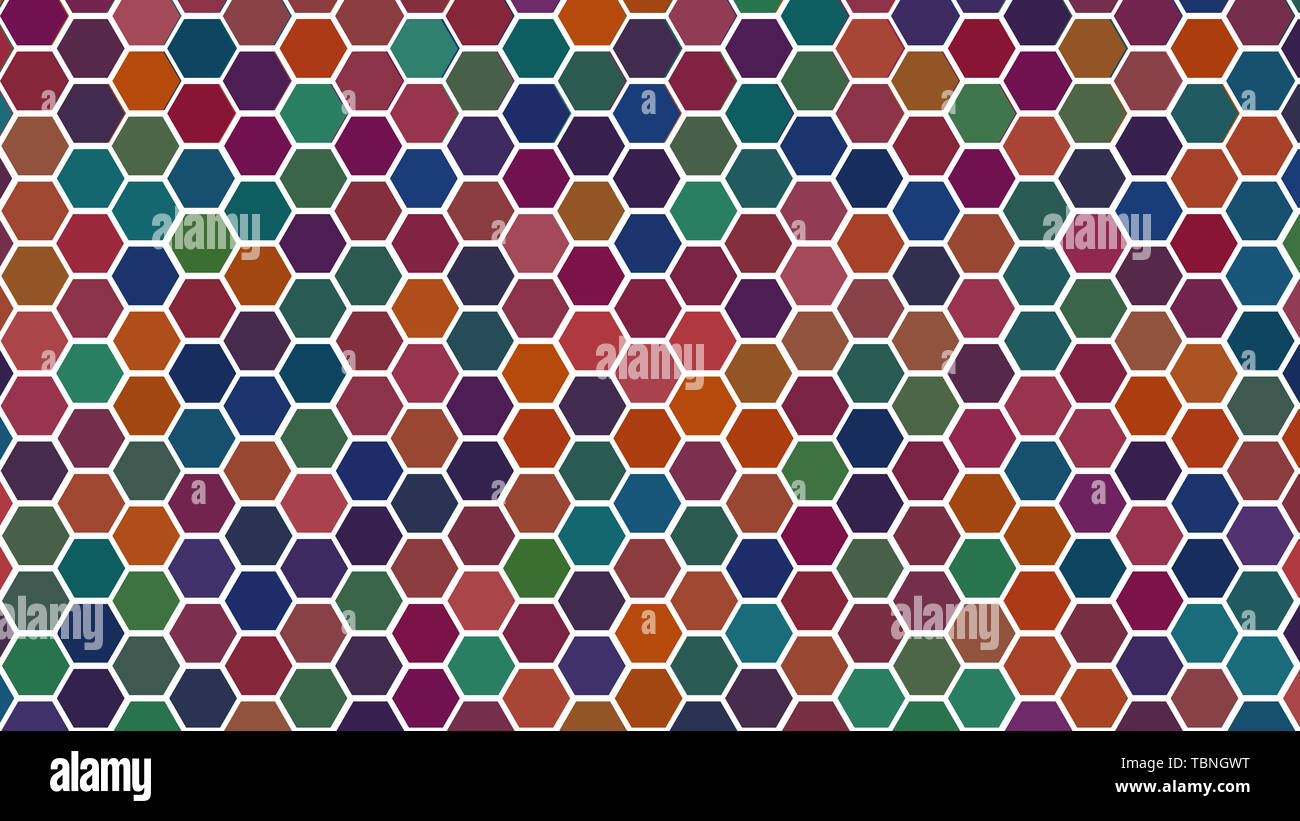 Abstract hexagon pattern background with copy space for text and ...