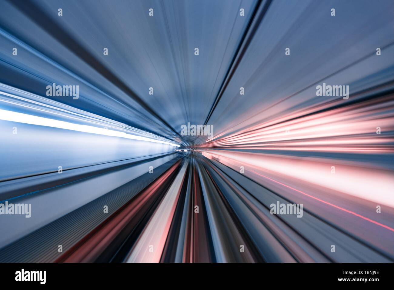 Crossing underground tunnels at high speed Stock Photo - Alamy