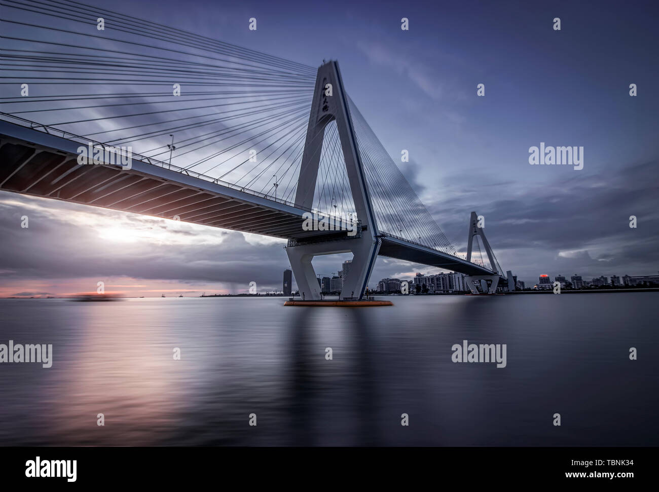 Haikou century bridge night hi-res stock photography and images - Alamy