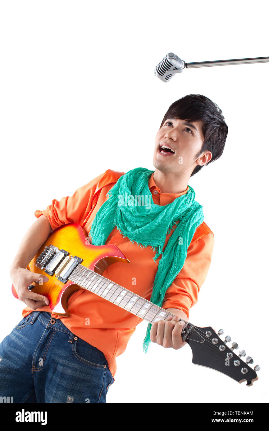 A man is singing Stock Photo - Alamy