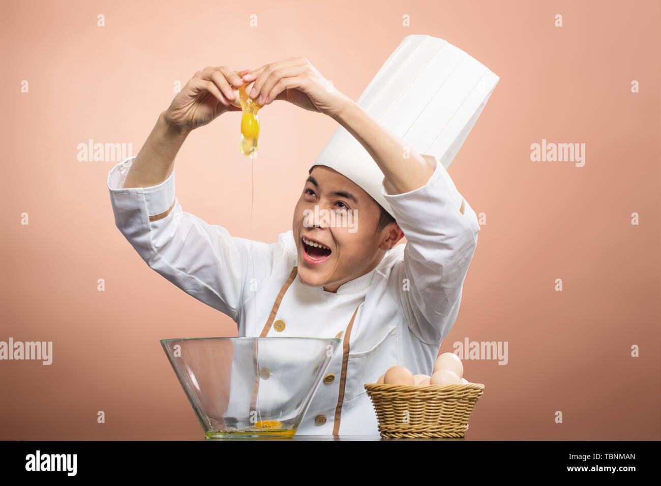 Chef cooking delicious dishes Stock Photo - Alamy