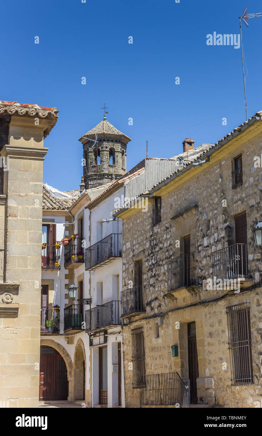 Old houses and cathedral tower in Baeza, Spain Stock Photo - Alamy