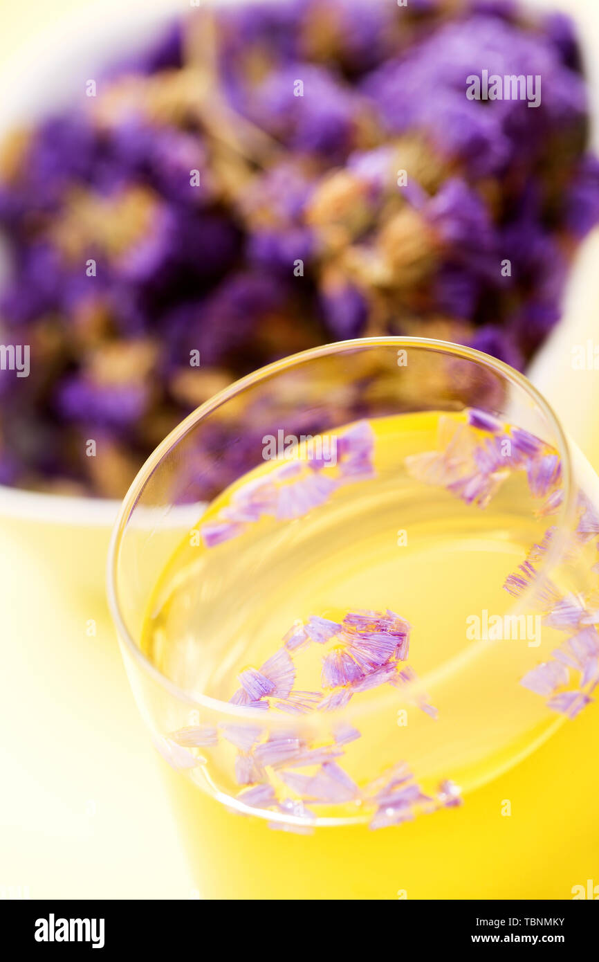 Healthy flower tea Stock Photo - Alamy