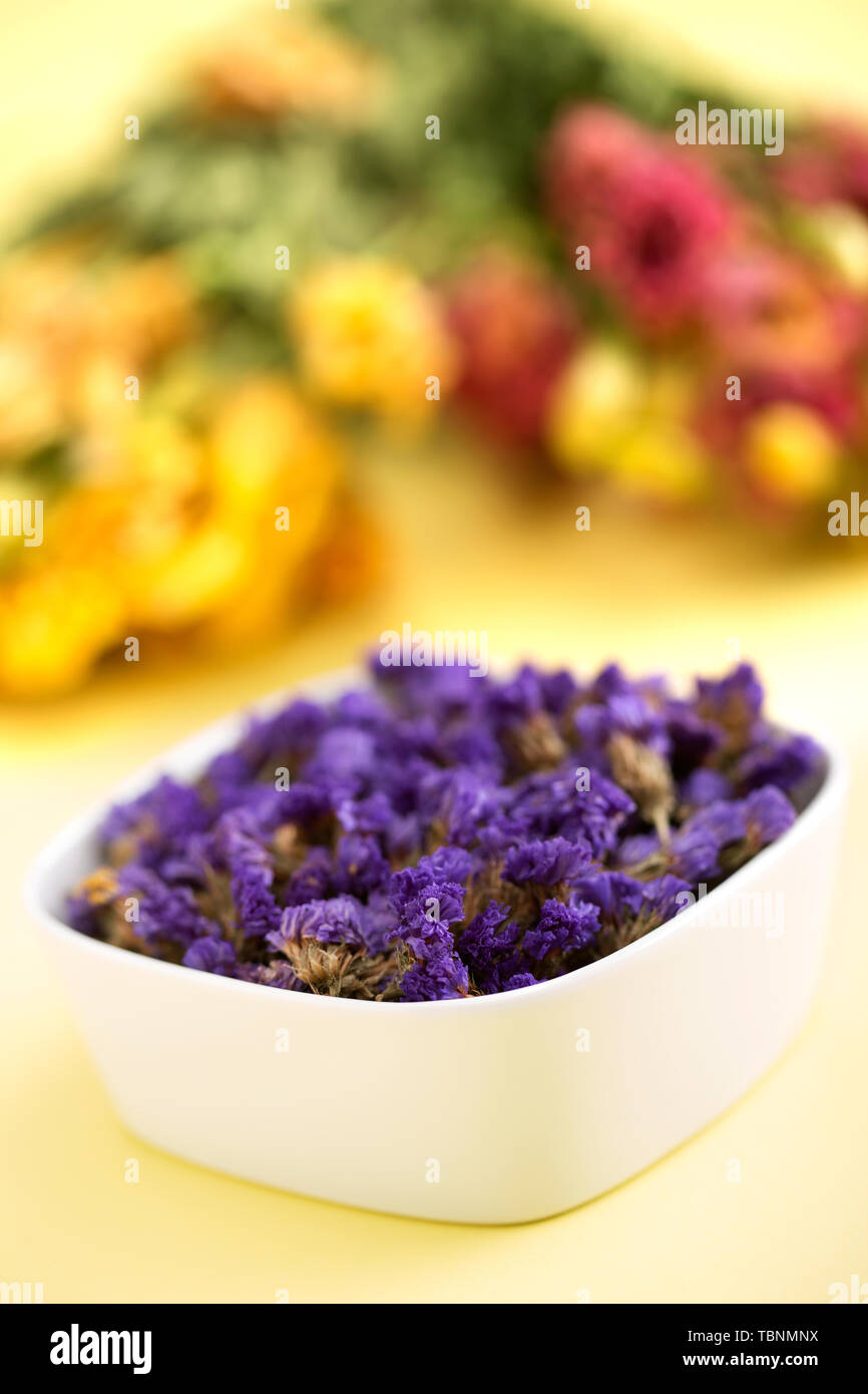 Healthy flower tea Stock Photo - Alamy