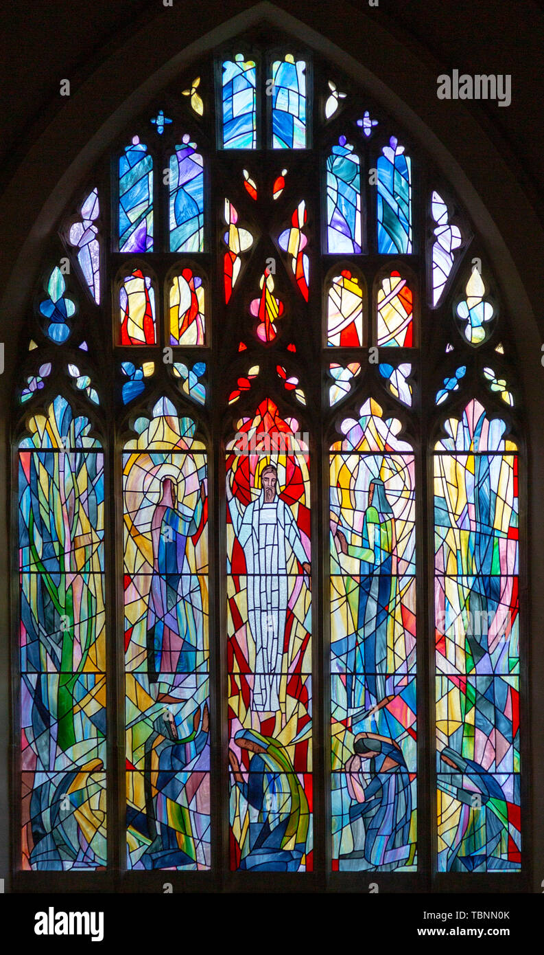 Stained glass window detail 'The Transfiguration' by Rosemary ...