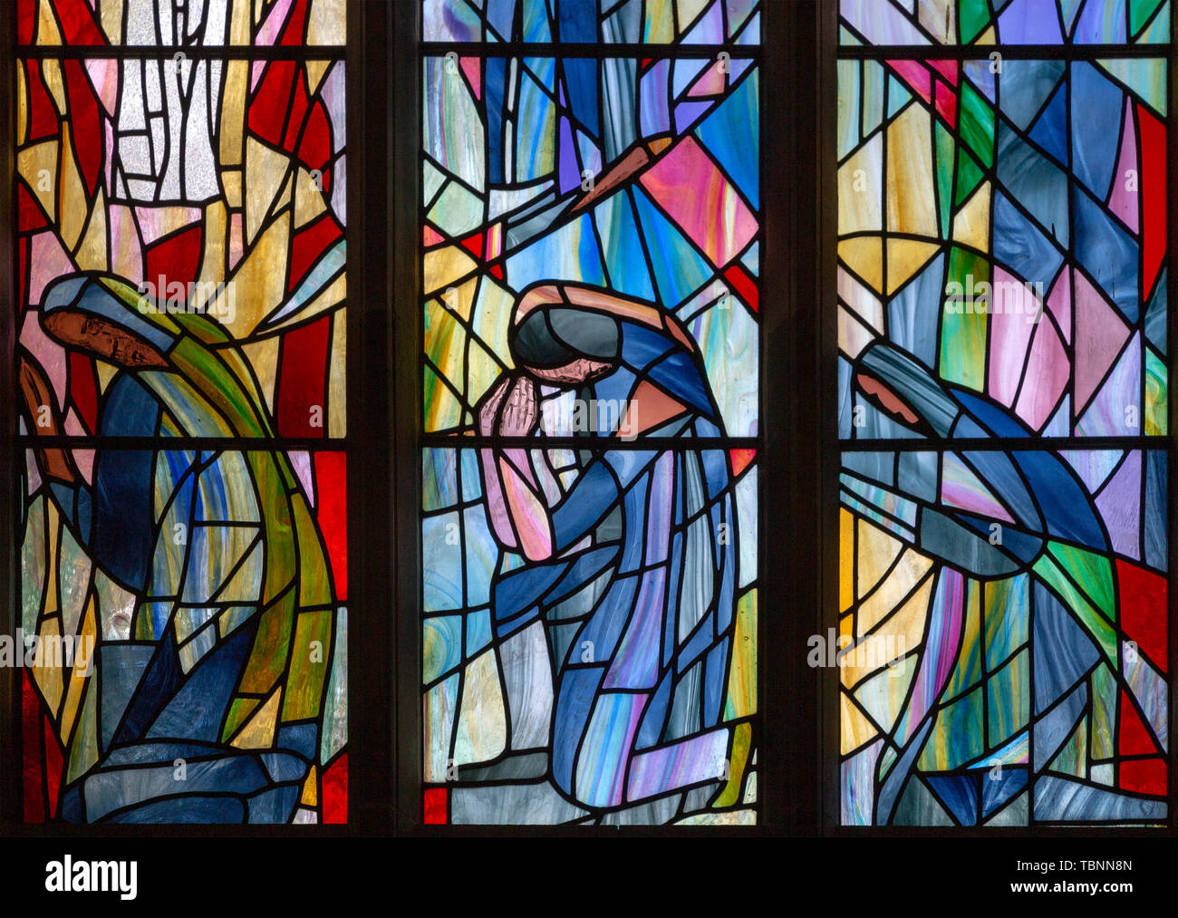 Stained glass window detail 'The Transfiguration' by Rosemary ...