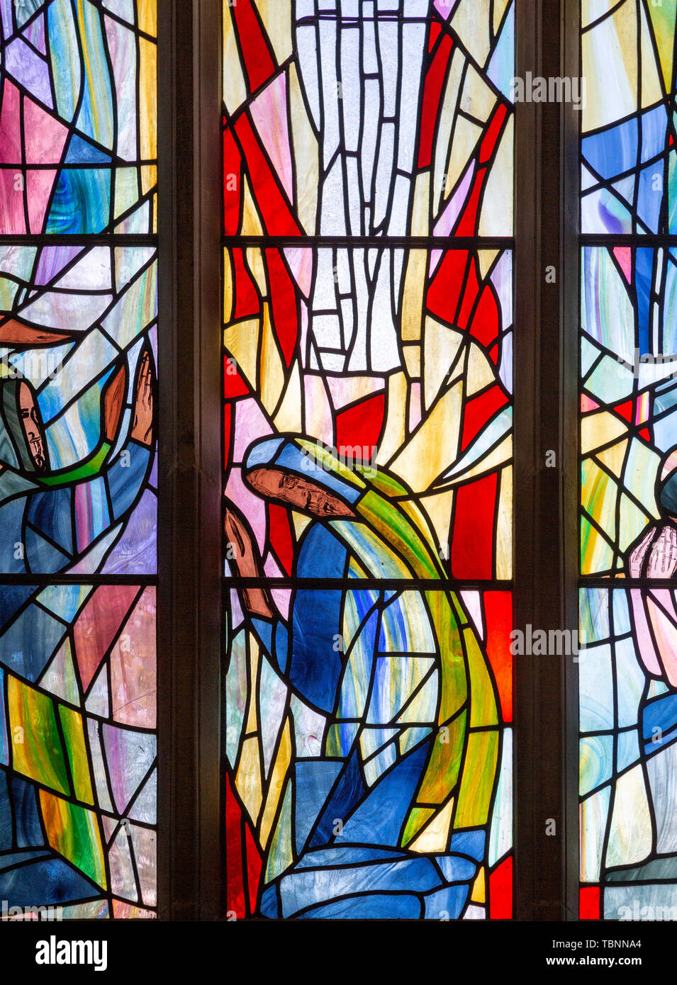 Stained glass window detail 'The Transfiguration' by Rosemary ...