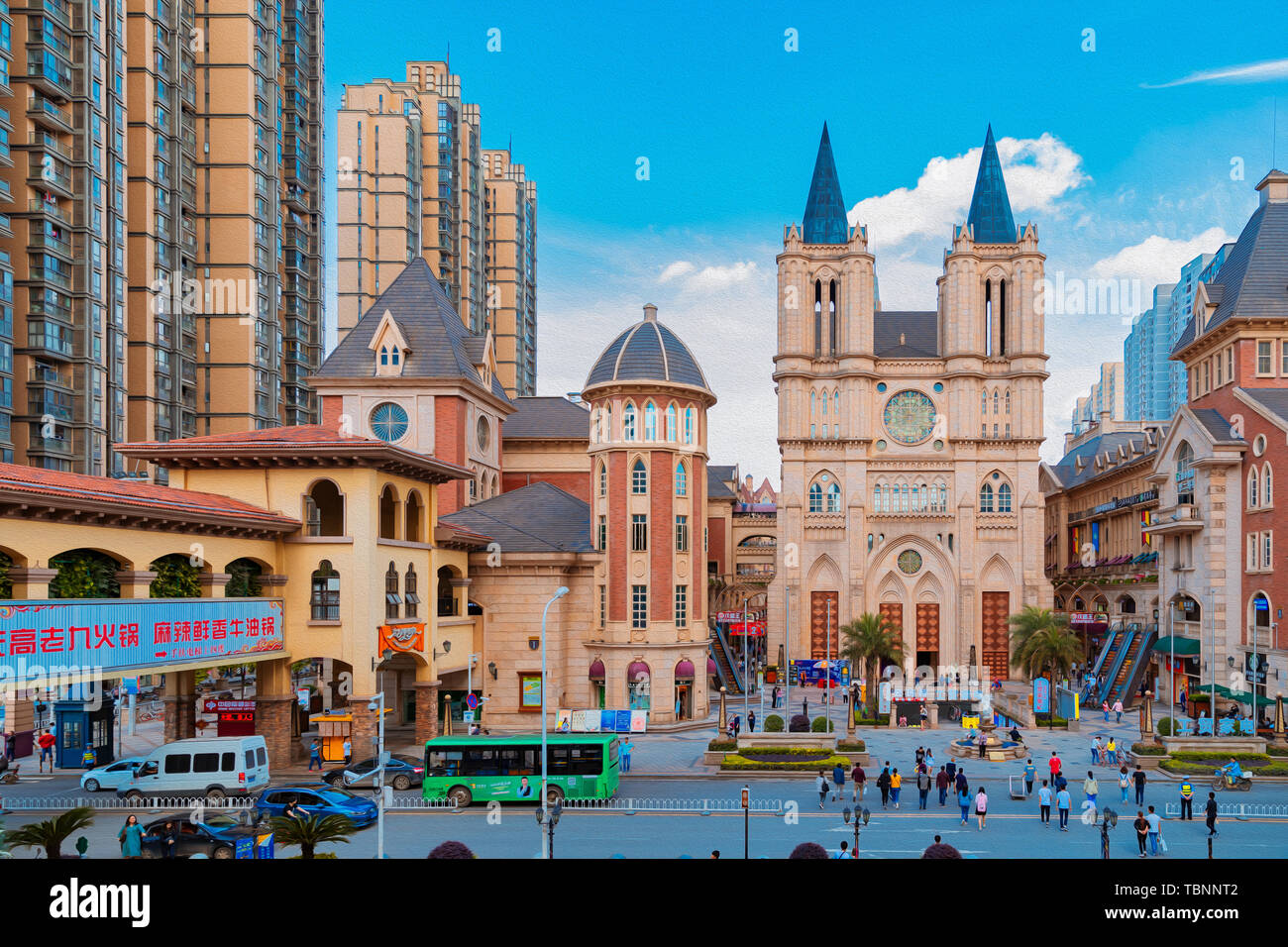 Domo Cathedral, Guanggu, Wuhan, Jiangcheng Stock Photo - Alamy