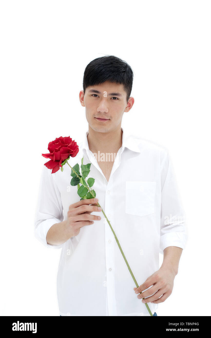 Men courtship with roses Stock Photo - Alamy
