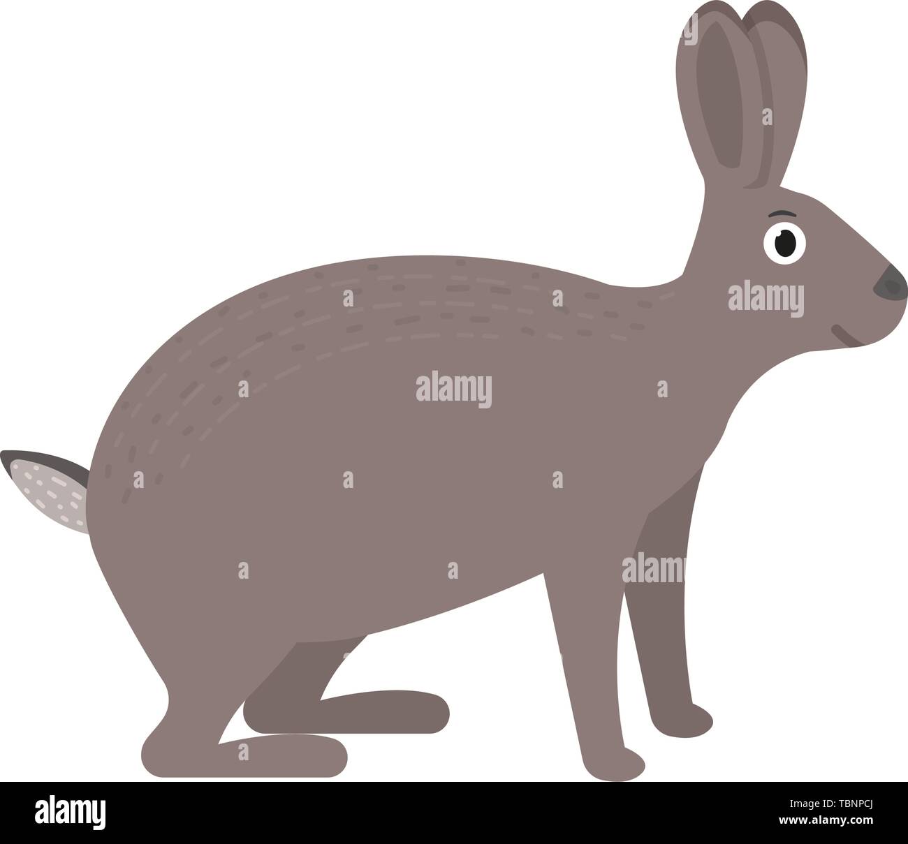 Hare icon in flat style, african animal vector illustration Stock ...