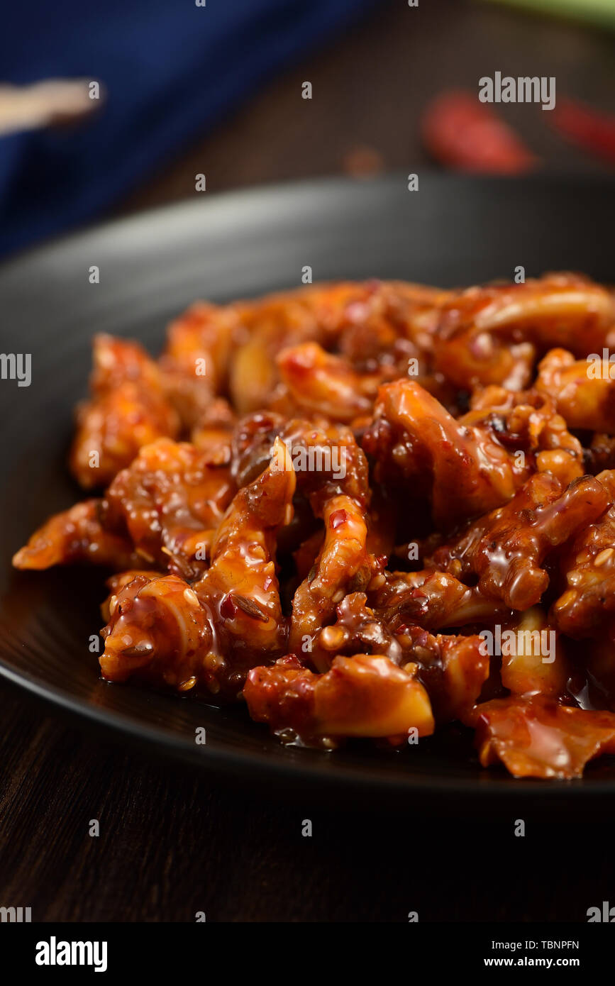 Spicy pig crispy bones Stock Photo - Alamy