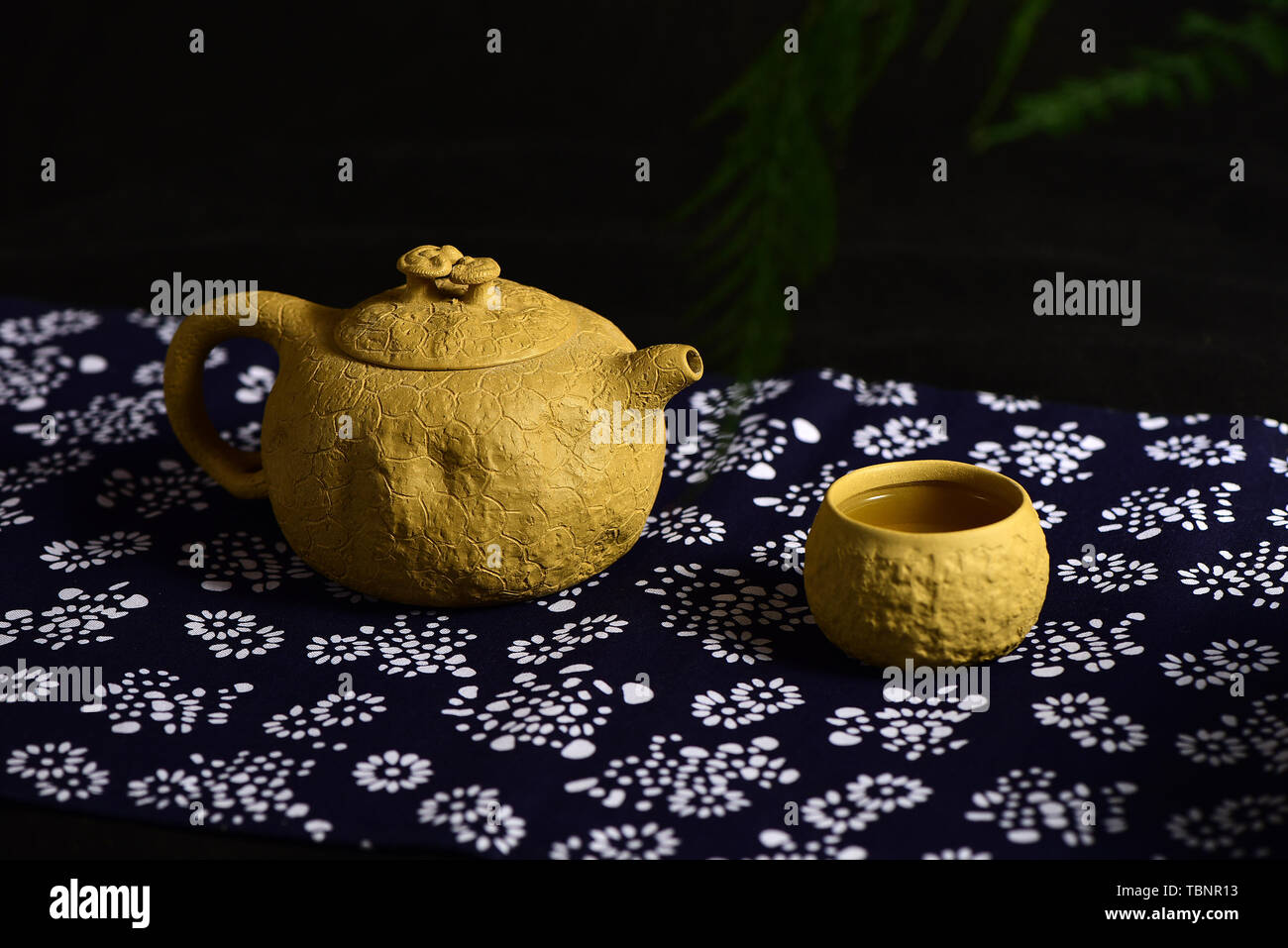 Purple sand teapot tea cup tea set tea culture tea pet Stock Photo - Alamy