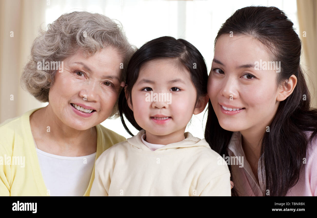 Three generations of family photos Stock Photo - Alamy