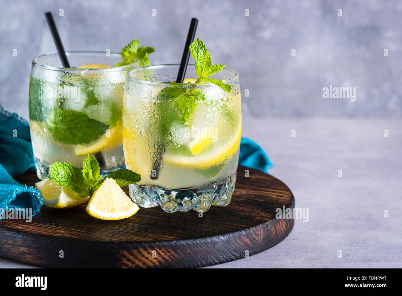 Lemonade summer cold drink Stock Photo - Alamy