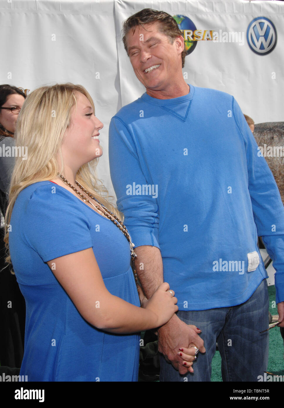 LOS ANGELES, CA. June 10, 2007: David Hasselhoff & daughter Hayley ...