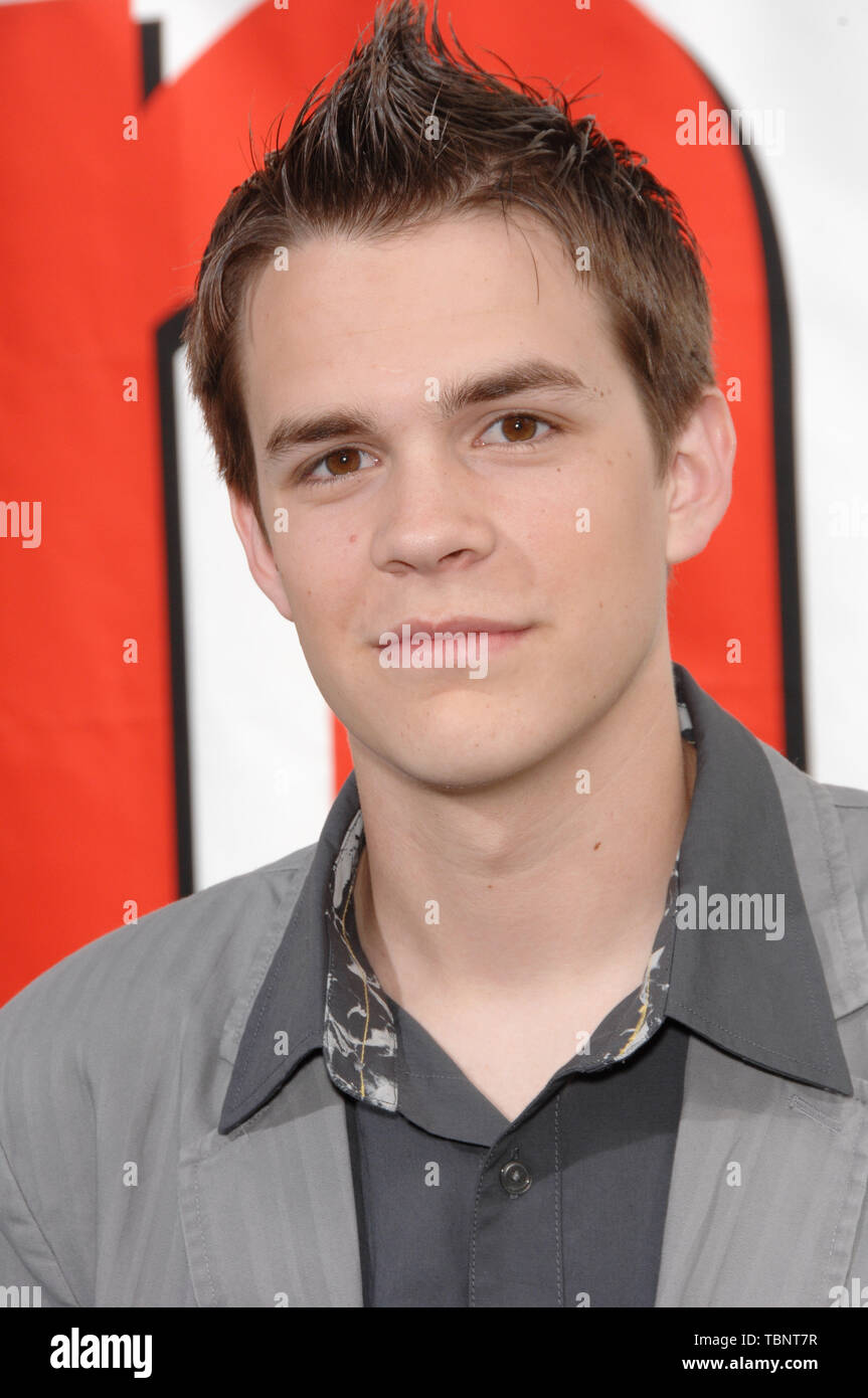 LOS ANGELES, CA. June 10, 2007: Johnny Simmons at the world premiere of ...