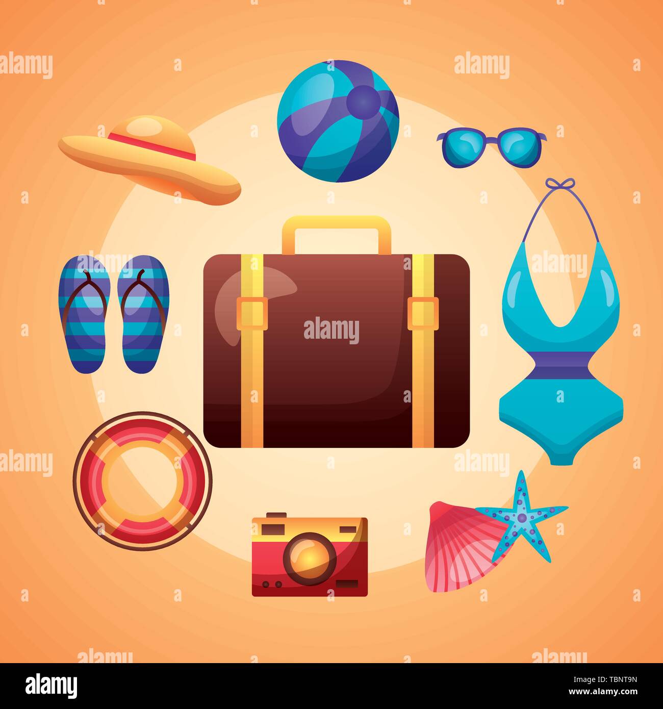 summer time holiday Stock Vector Image & Art - Alamy