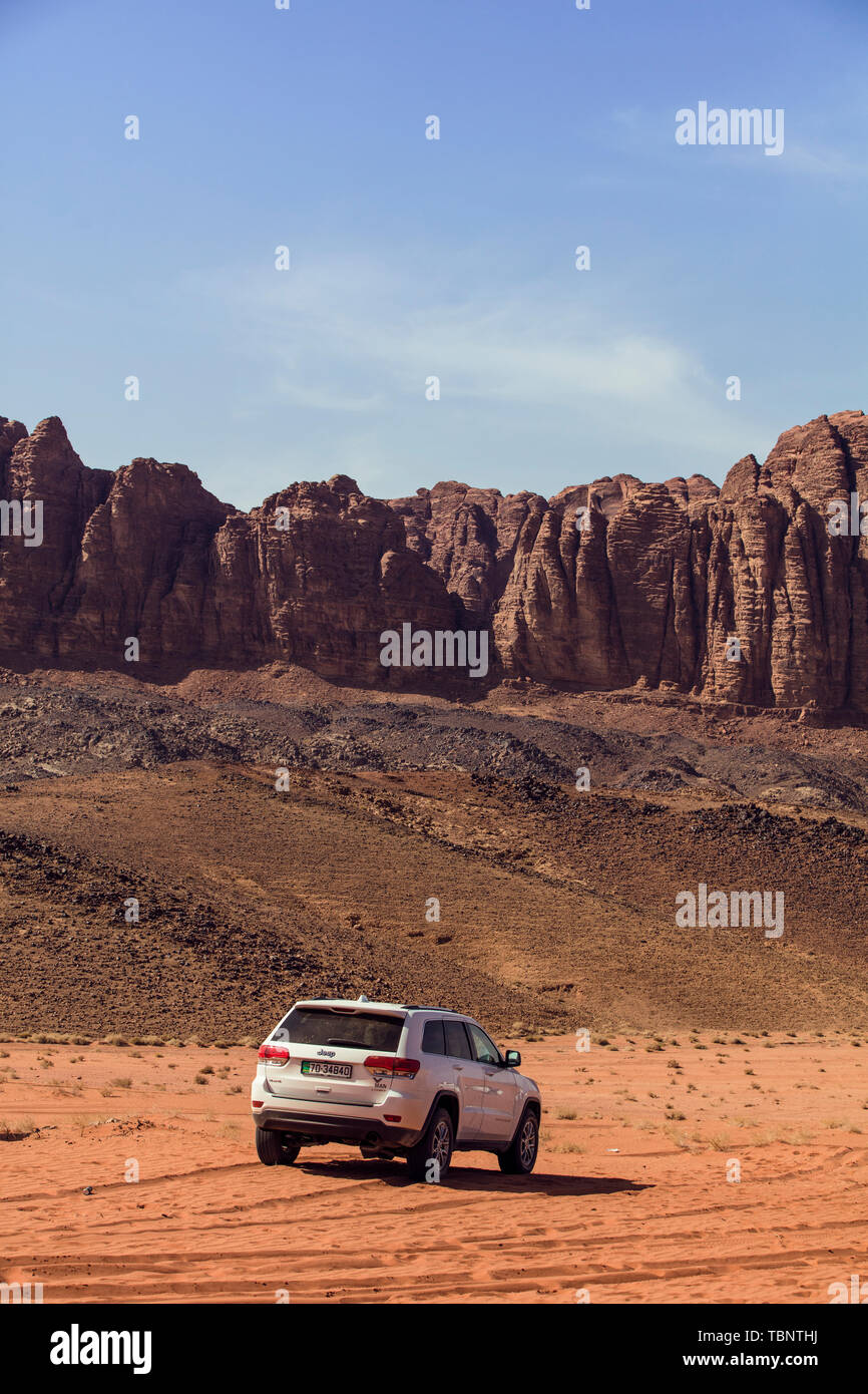 Jordan Wadi Ram Yadan geology, Middle East, Jordan, panorama, Yadan ...