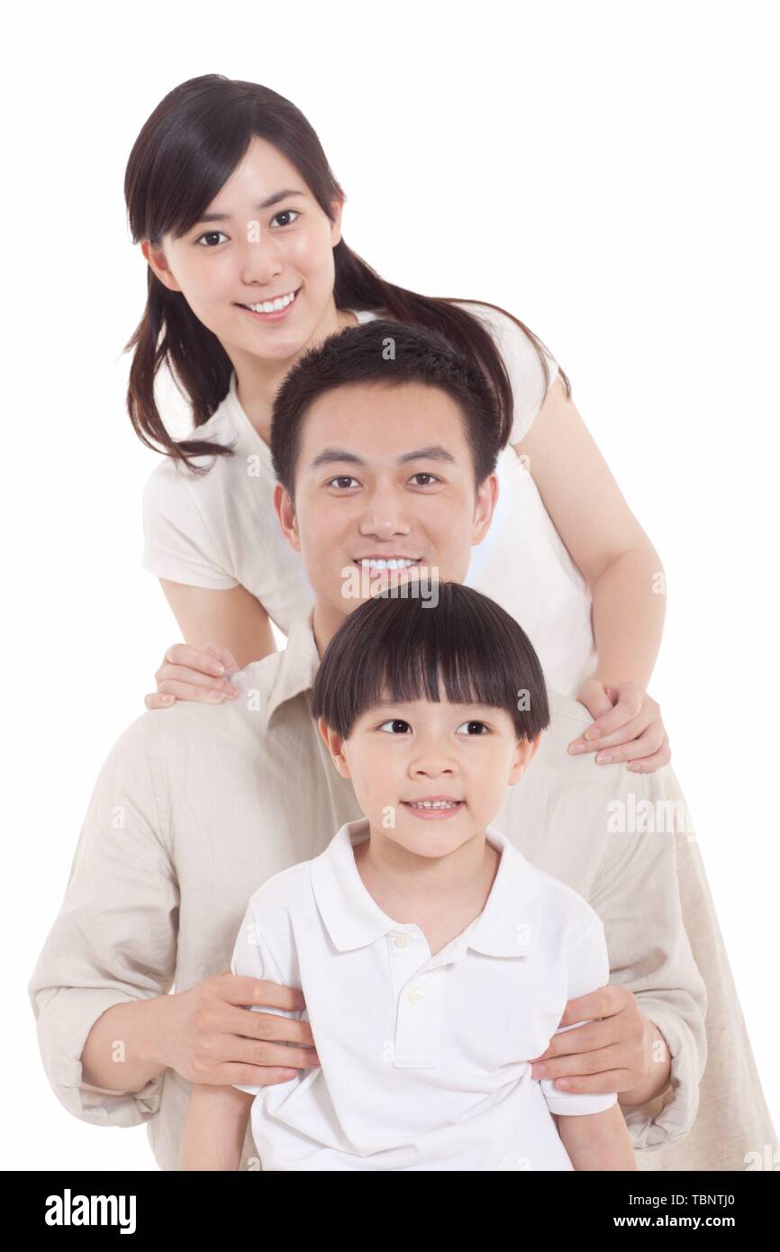 A family of three Stock Photo - Alamy