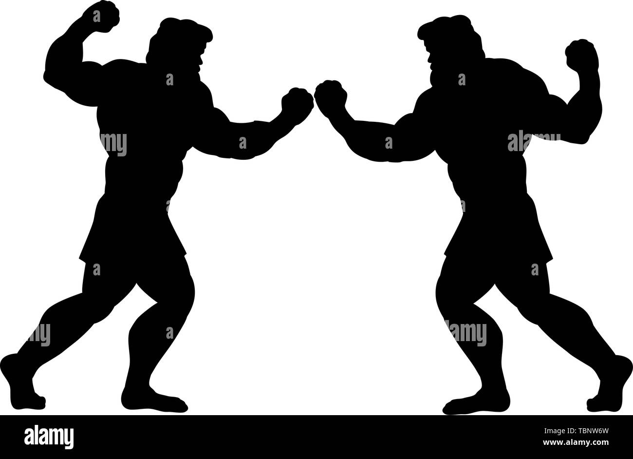 Men Fighting Stock Vector Images - Alamy