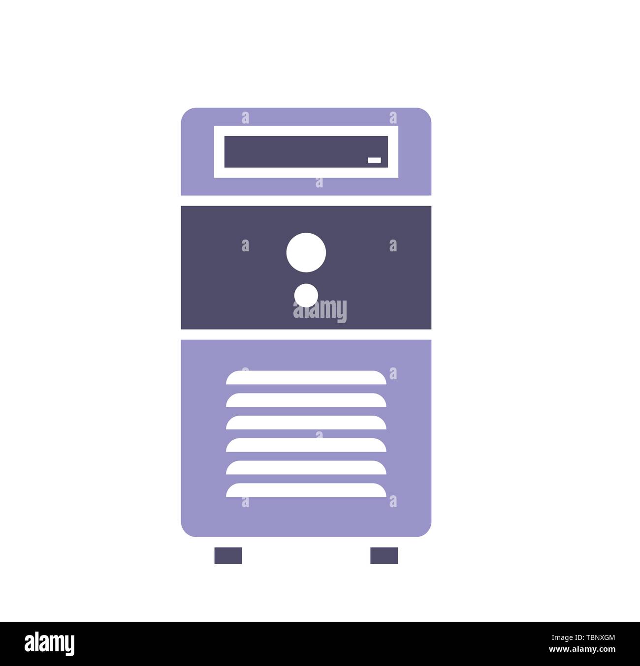 Computer hardware icon on background for graphic and web design. Simple ...