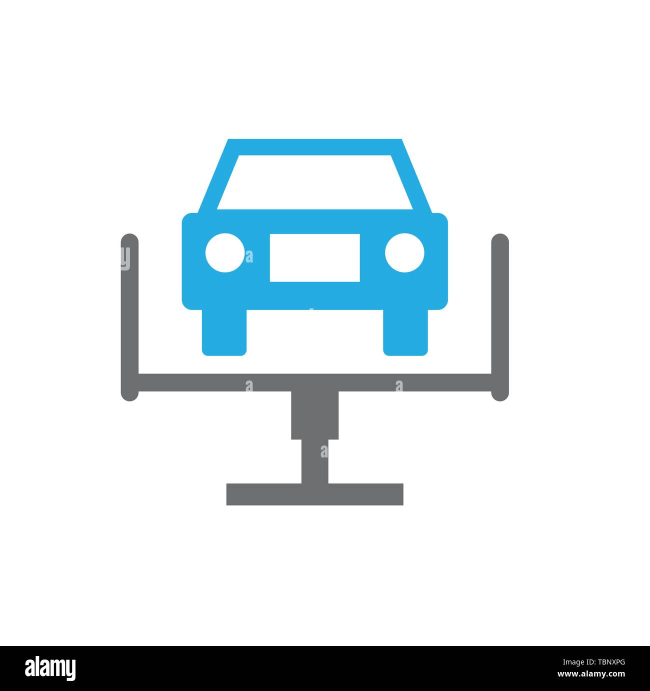 Service related icon on background for graphic and web design. Simple ...