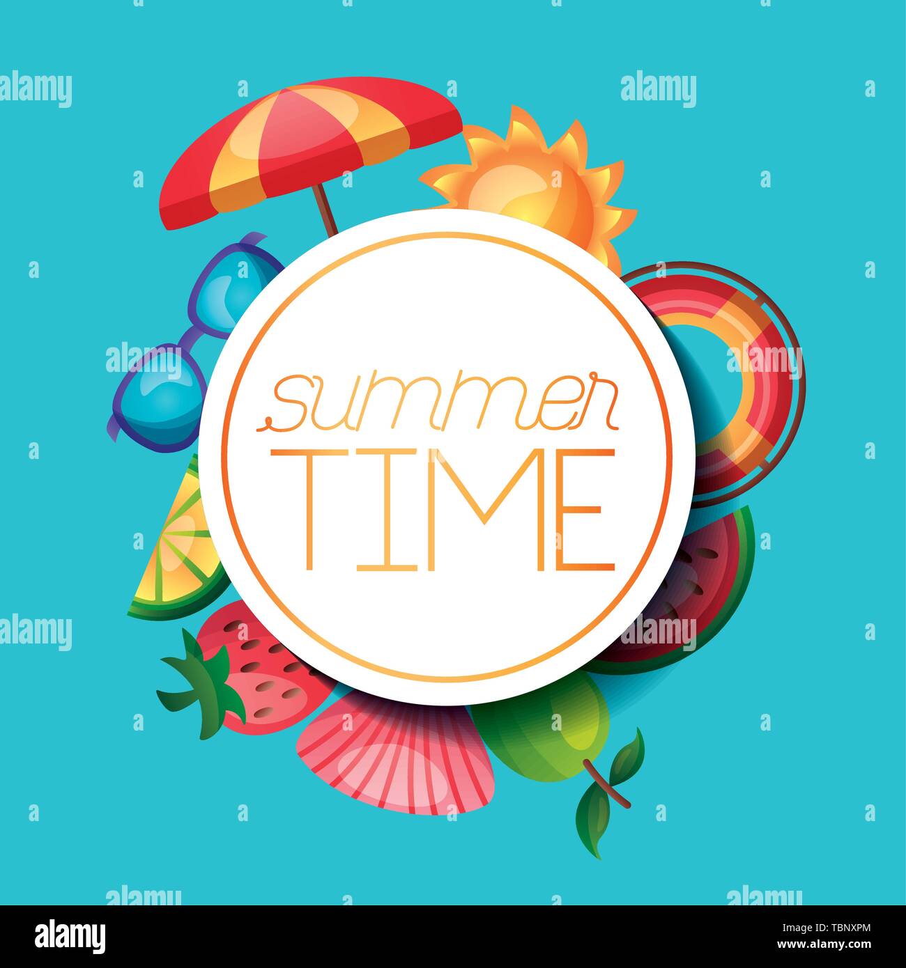 summer time holiday Stock Vector Image & Art - Alamy