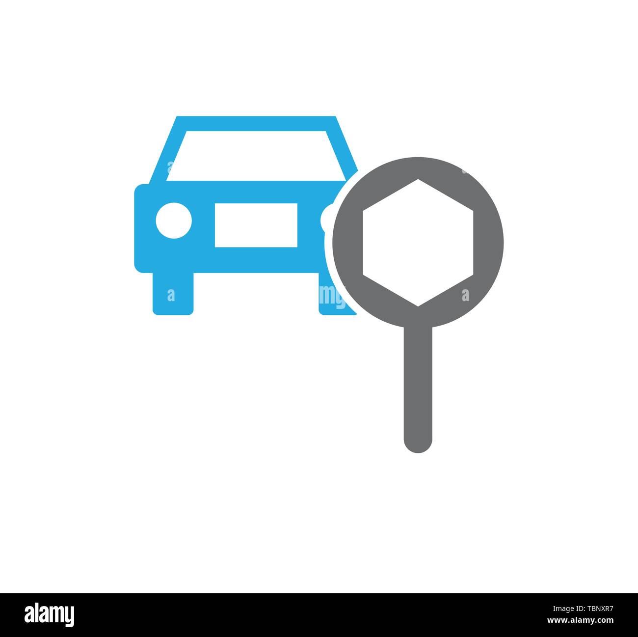 Service related icon on background for graphic and web design. Simple ...