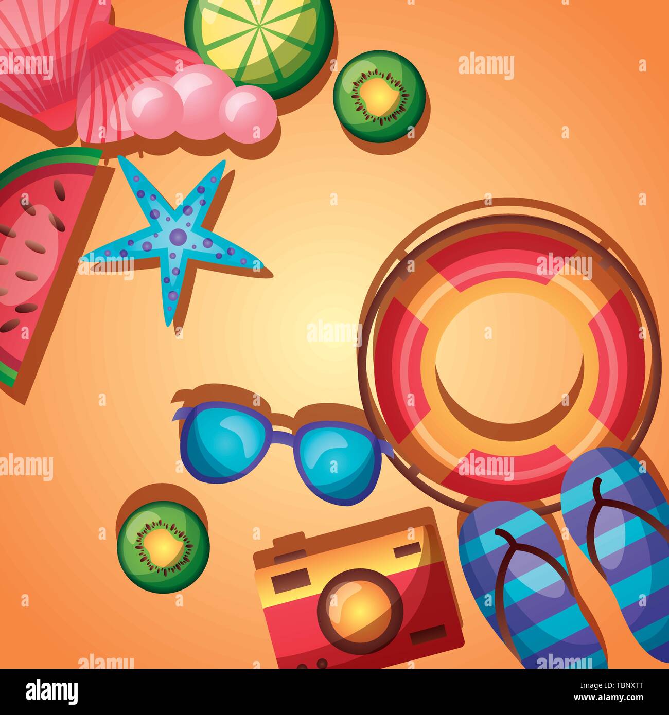 summer time holiday Stock Vector Image & Art - Alamy