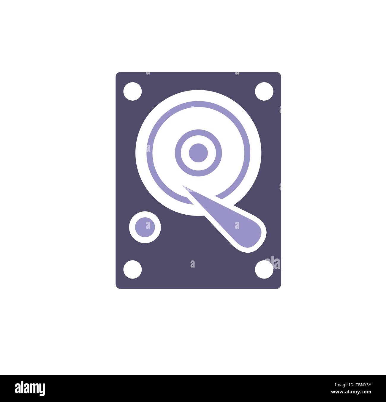 Computer hardware icon on background for graphic and web design. Simple ...