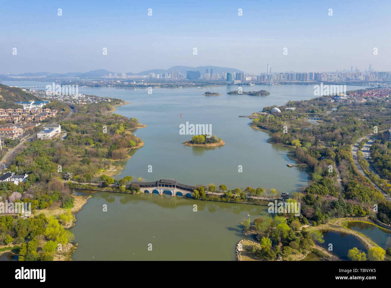 Panoramic view of Li Lake, Wuxi Stock Photo - Alamy