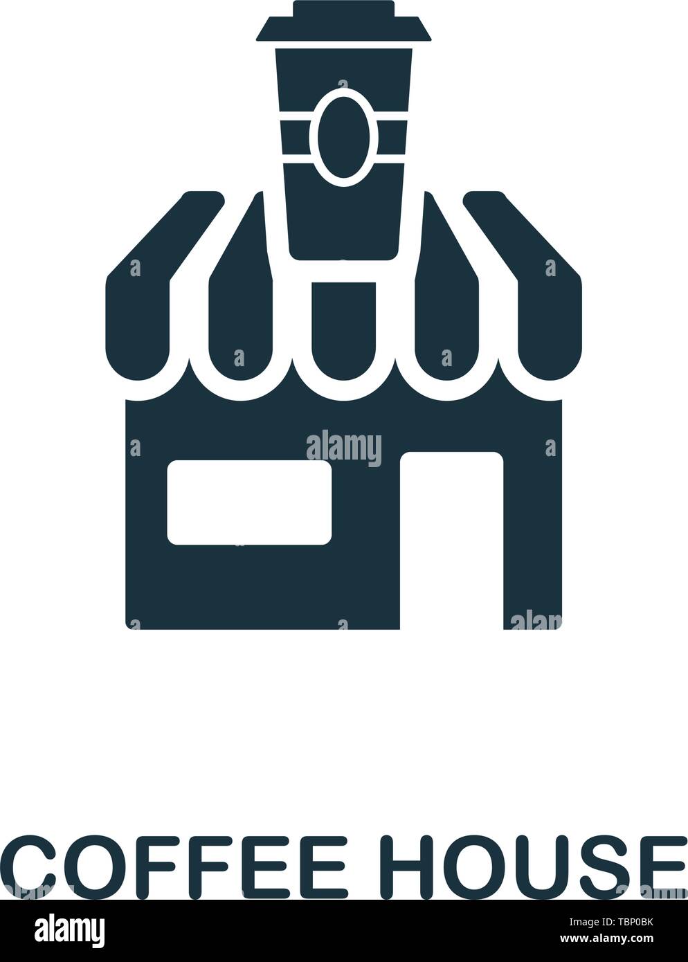 Coffee House icon. Creative element design from icons collection. Pixel ...