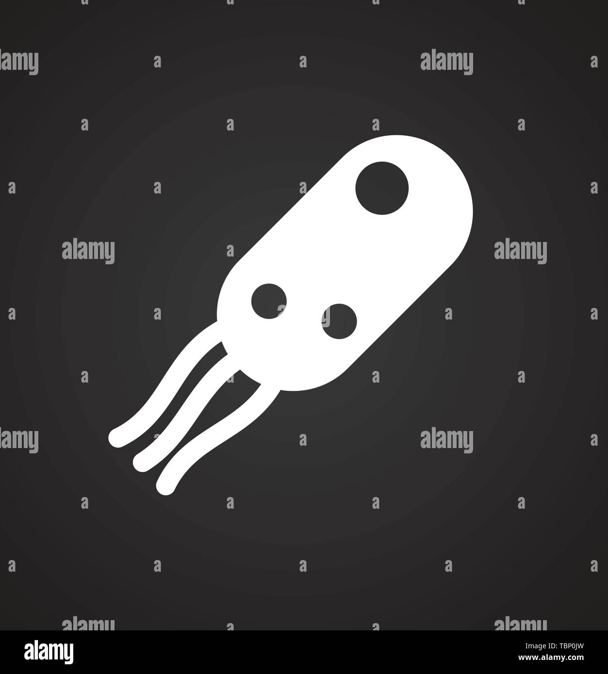 Microbe icon on background for graphic and web design. Simple ...