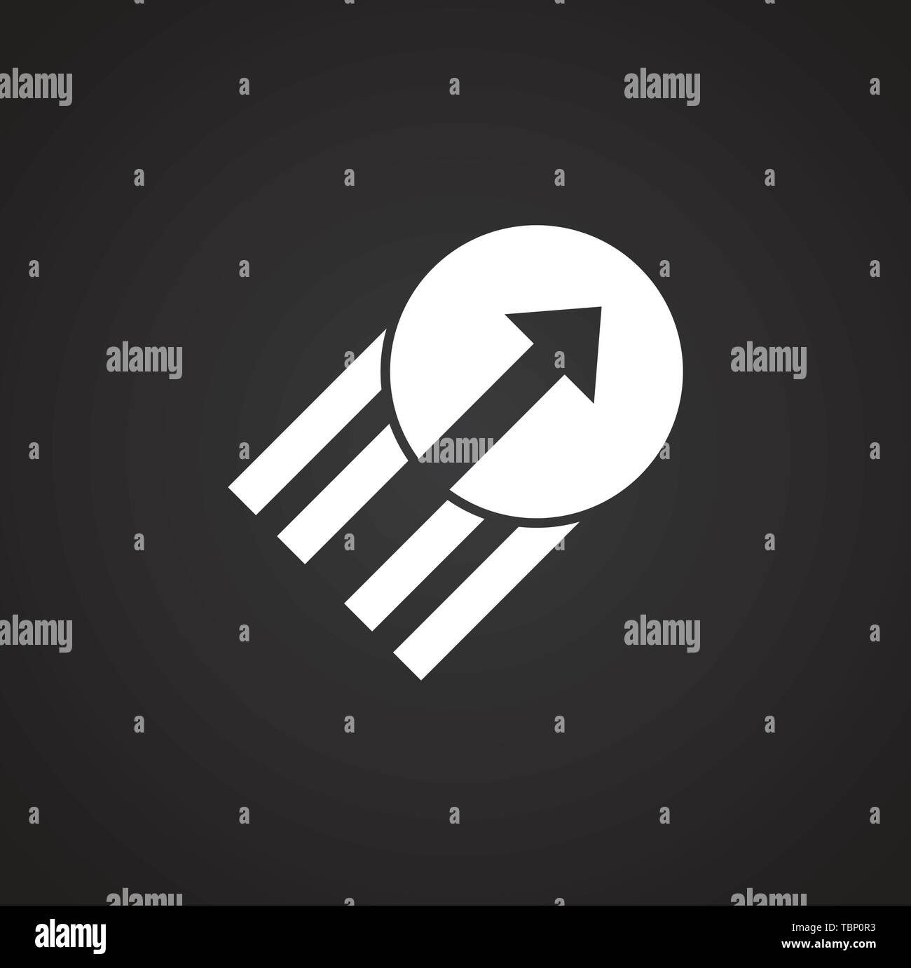 Performance icon on background for graphic and web design. Simple ...