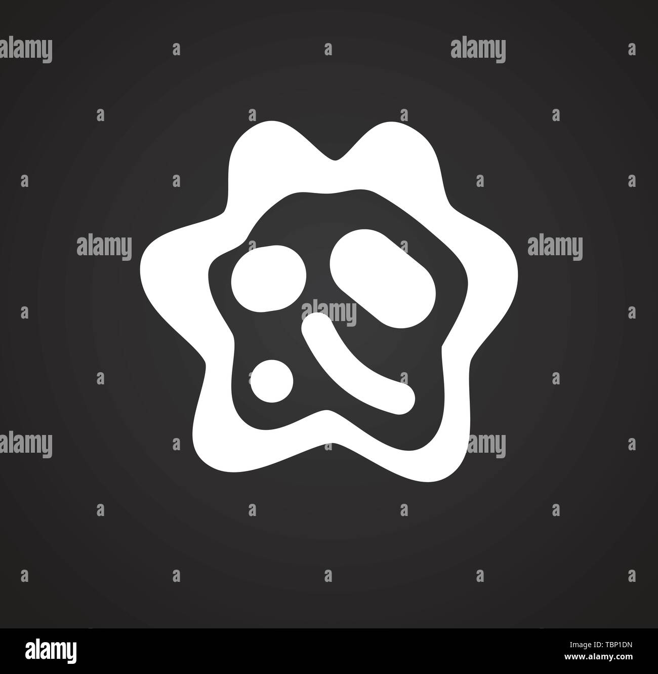 Microbe icon on background for graphic and web design. Simple ...