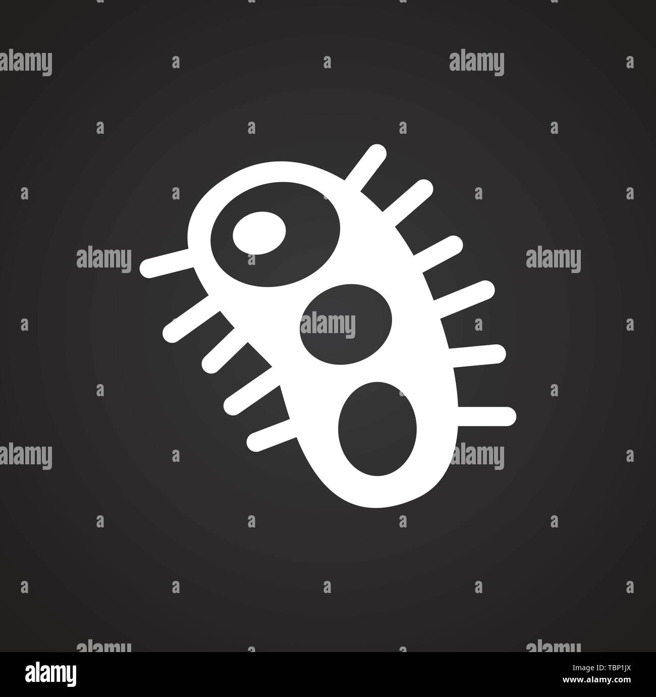 Microbe icon on background for graphic and web design. Simple ...