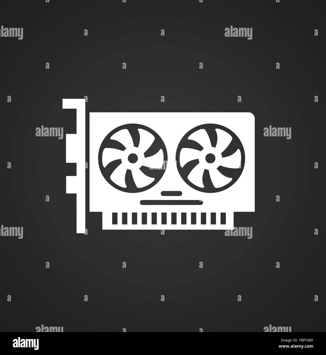 Computer hardware icon on background for graphic and web design. Simple ...