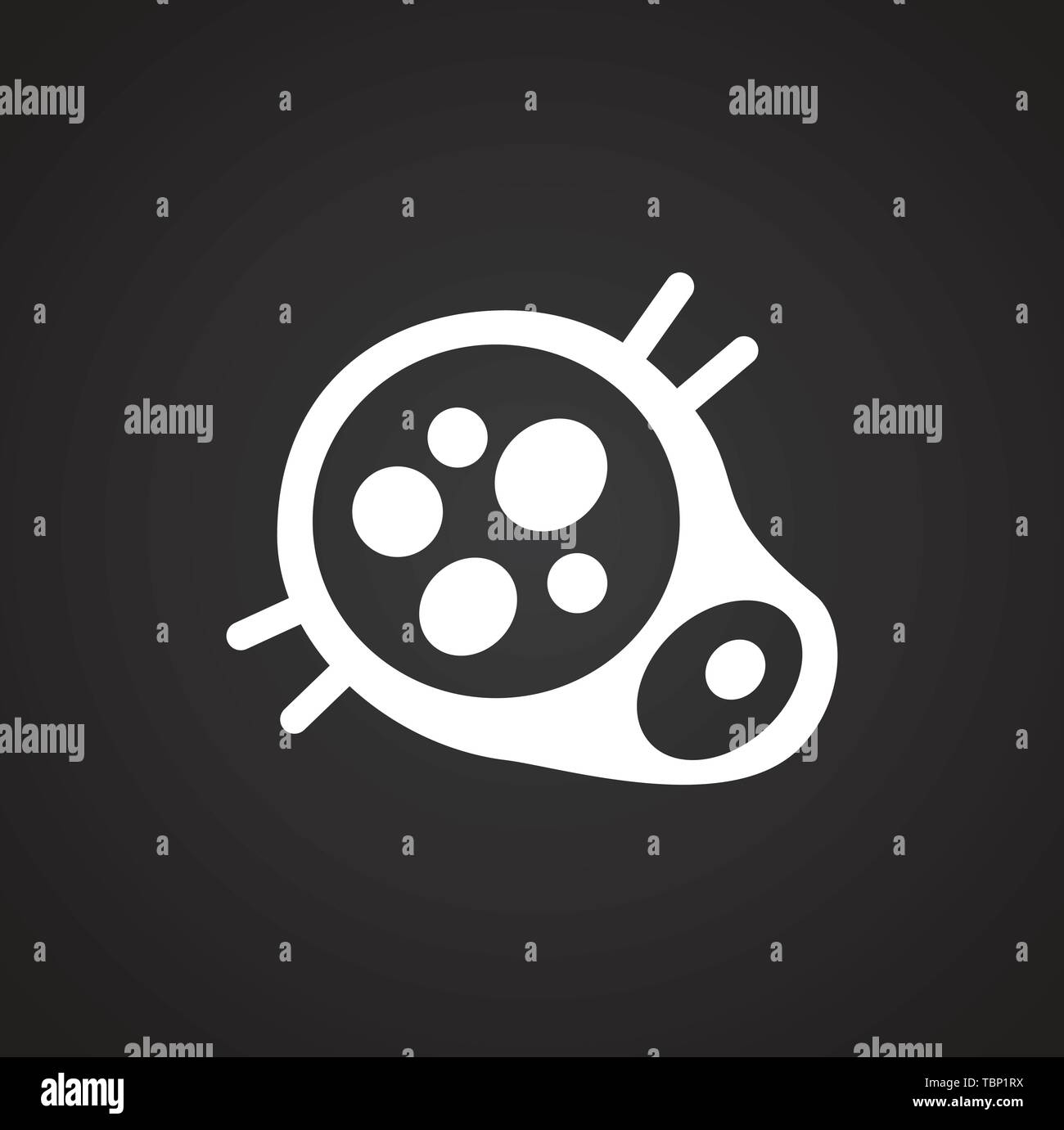 Microbe icon on background for graphic and web design. Simple ...