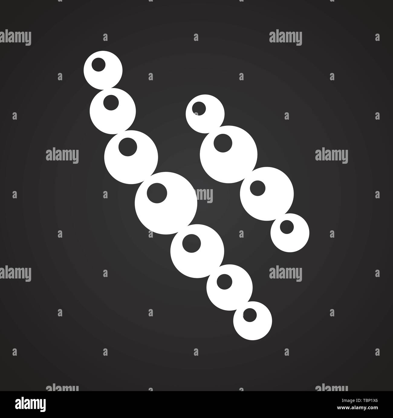 Microbe icon on background for graphic and web design. Simple ...