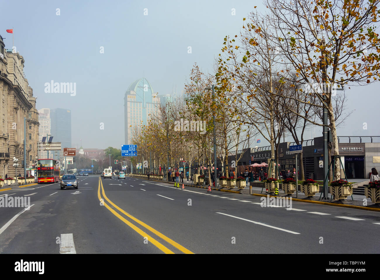 Living Scene on the Streets of Shanghai with Houses Stock Photo - Alamy